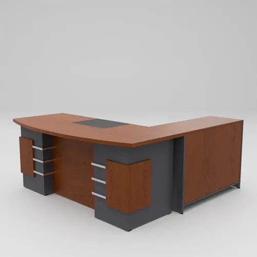 LB Executive Office Table with Storage and Scratch Free Finish | BFL
