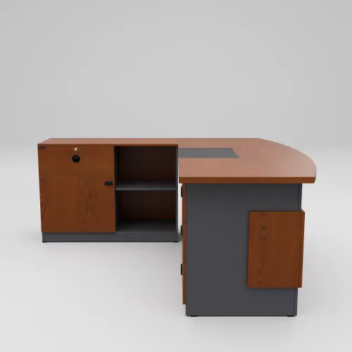 LB Executive Office Table with Storage and Scratch Free Finish | BFL